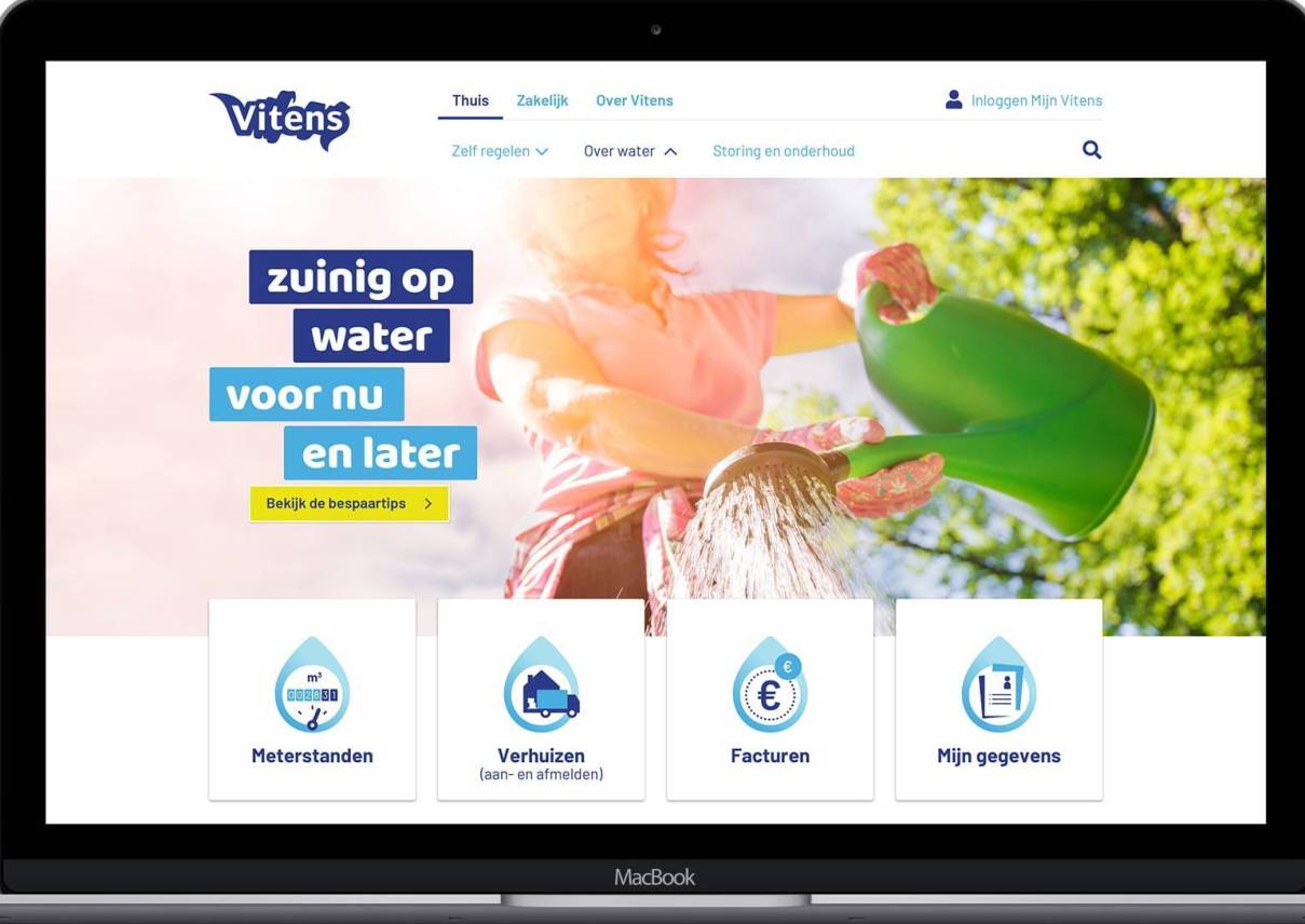 Opfrisbeurt huisstijl voor Vitens | Think Yellow